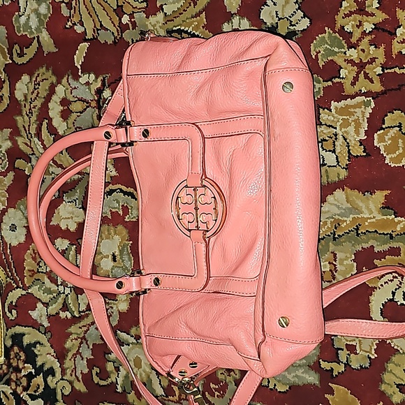 Tory Burch | Bags | Tory Burch Pink Handbag And Mini Wallet | Poshmark